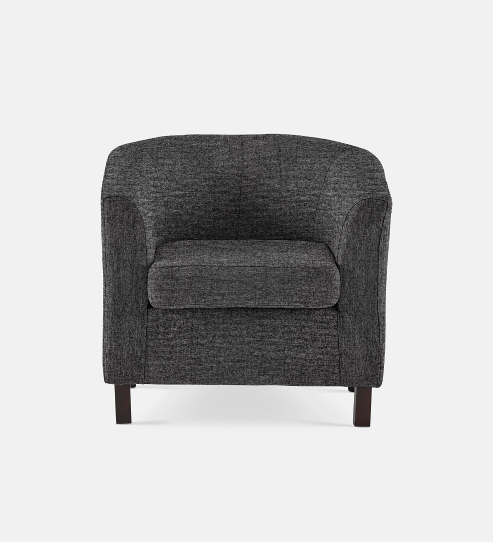 Debbie Fully Upholstered Tub Chair (Dark Leg)